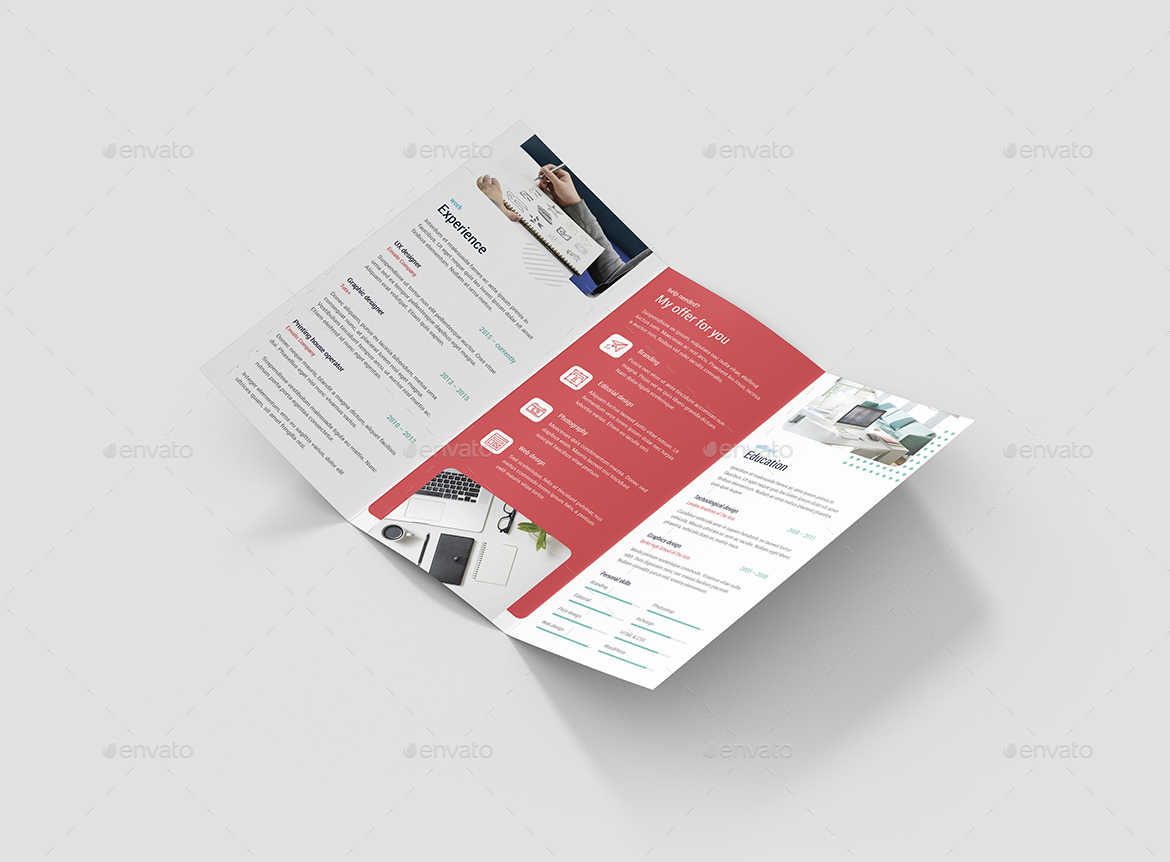 Brochure – Resume Tri-Fold, Print Templates | GraphicRiver