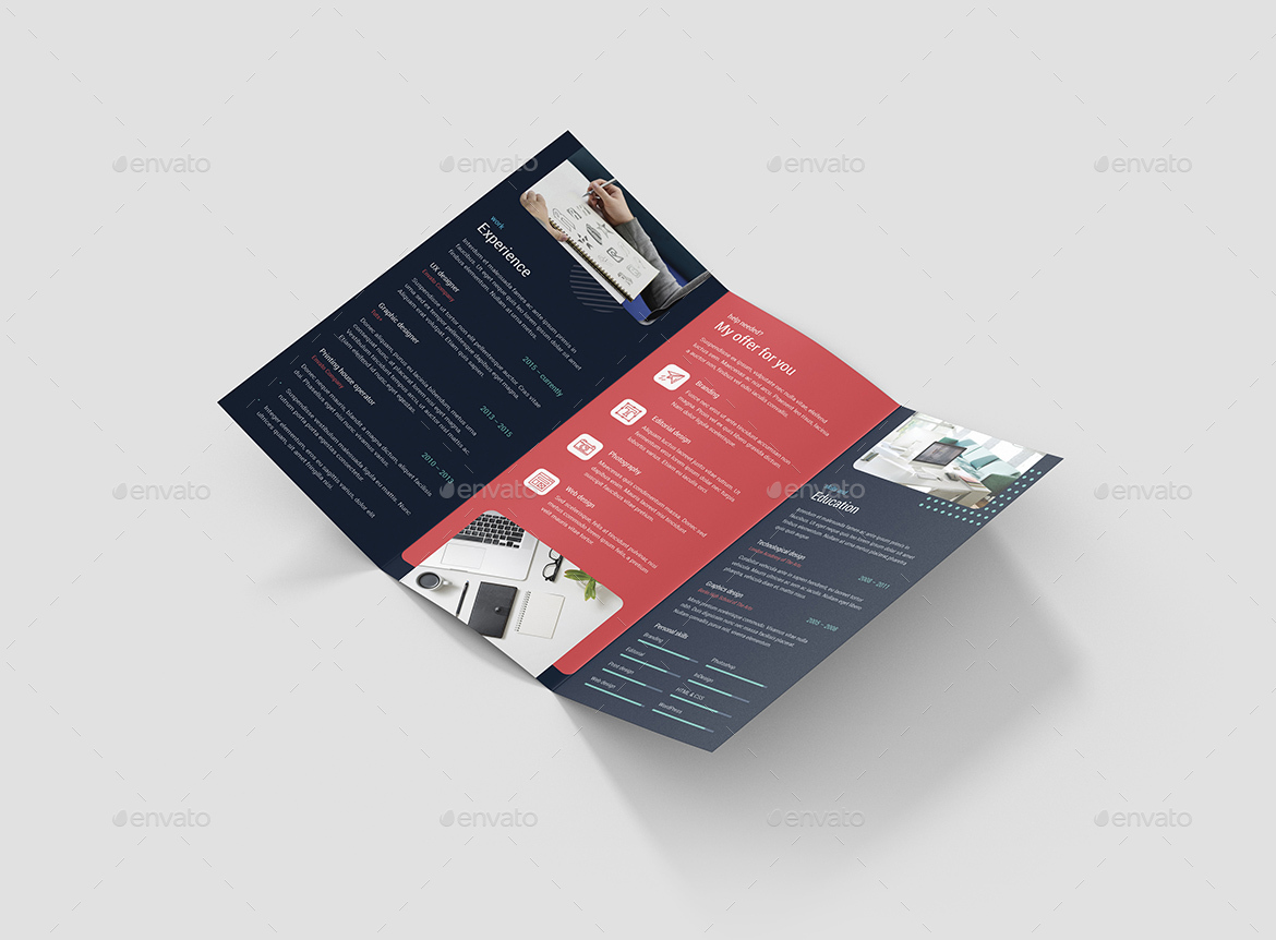 Brochure – Resume Tri-Fold, Print Templates | GraphicRiver