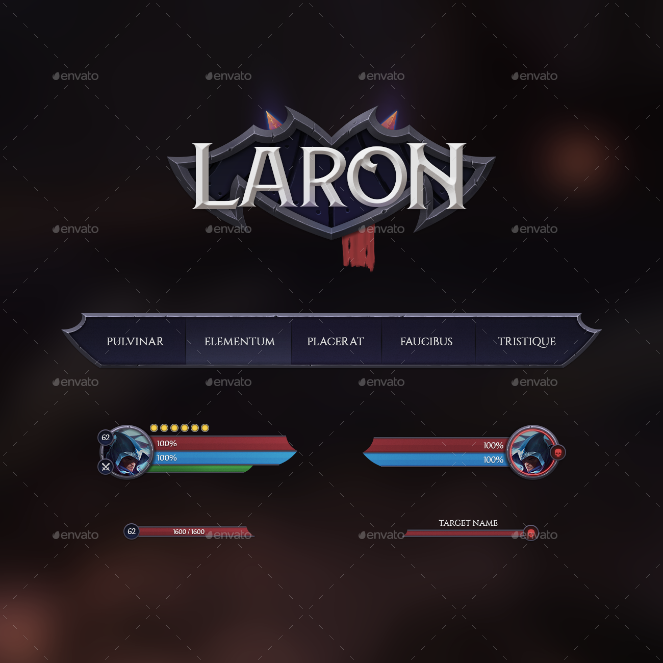 LARON - Game Interface - RPG & MMO, Game Assets | GraphicRiver