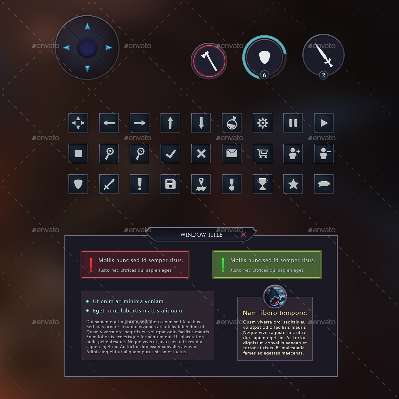 LARON - Game Interface - RPG & MMO, Game Assets | GraphicRiver