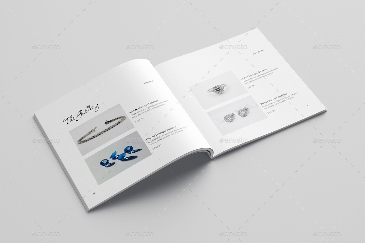 Jewelry Catalog Template, Print Templates | GraphicRiver