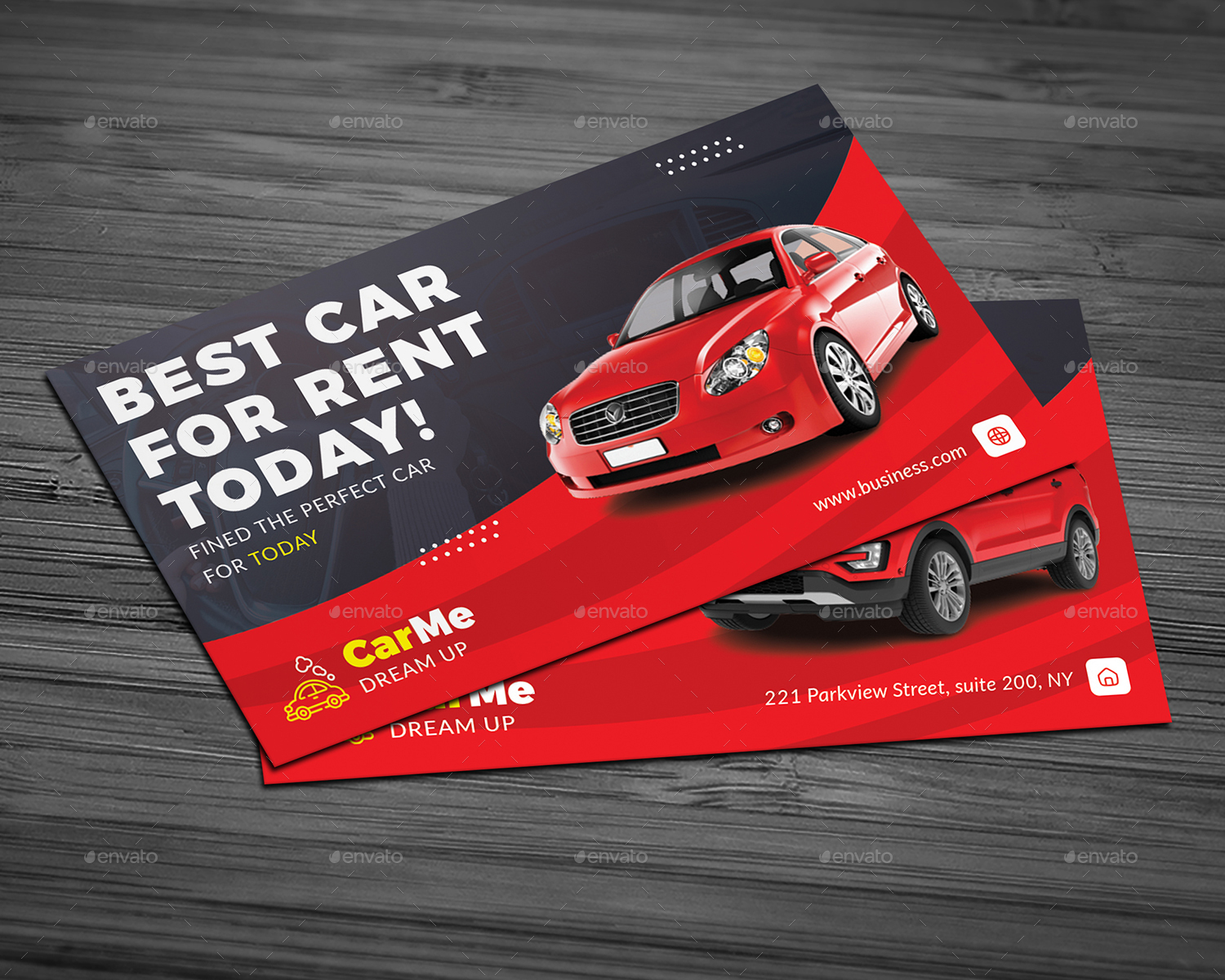 Car Rent Business Card, Print Templates | GraphicRiver