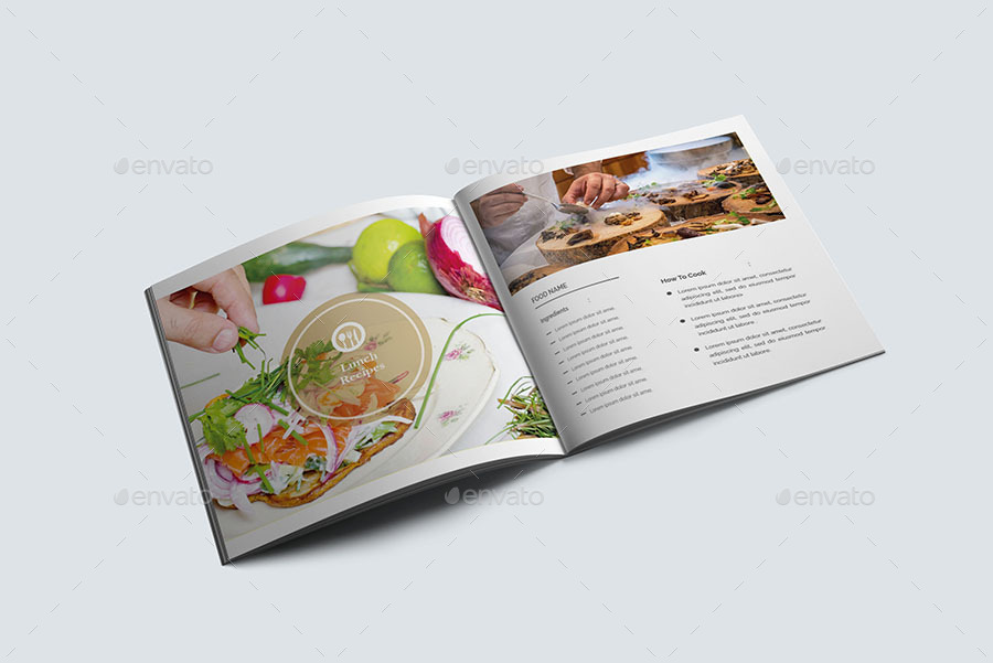 Food Recipe Brochure, Print Templates | GraphicRiver