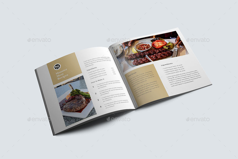 Food Recipe Brochure, Print Templates | GraphicRiver