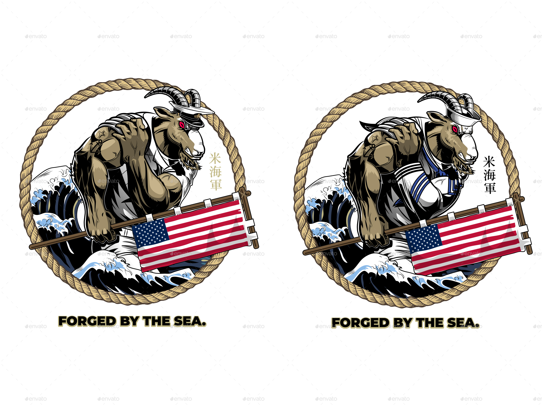 Navy Mascot Bill the Goat, Vectors | GraphicRiver