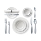 Realistic Table Setting, Vectors | GraphicRiver