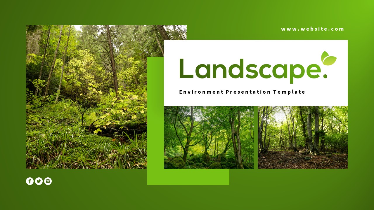 Landscape Environment Presentation Template, Presentation Templates