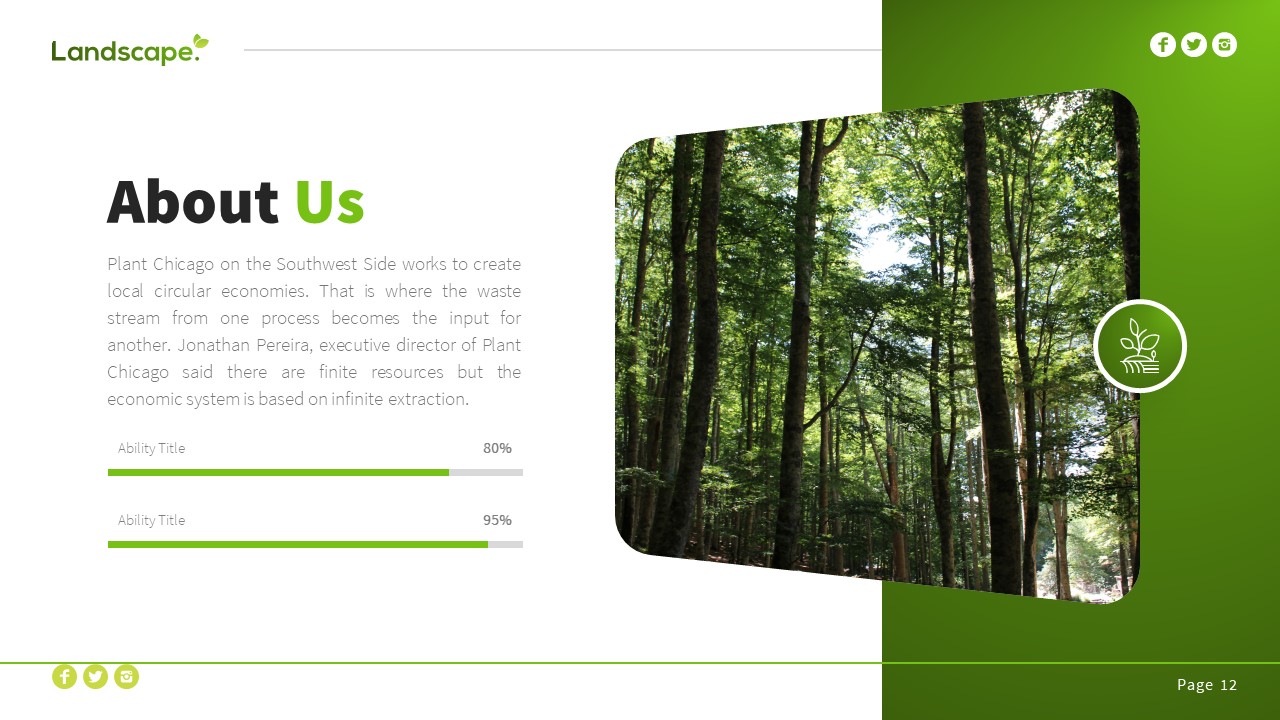 Landscape Environment Presentation Template, Presentation Templates