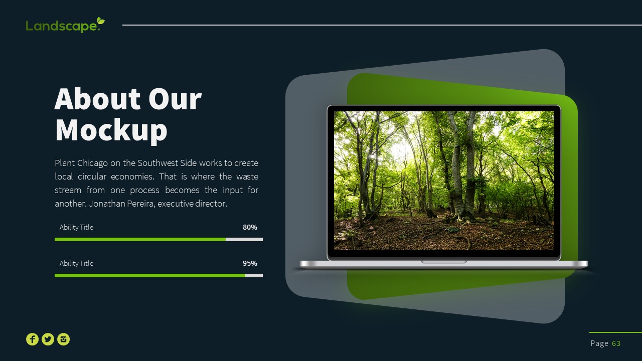 Landscape Environment Presentation Template, Presentation Templates