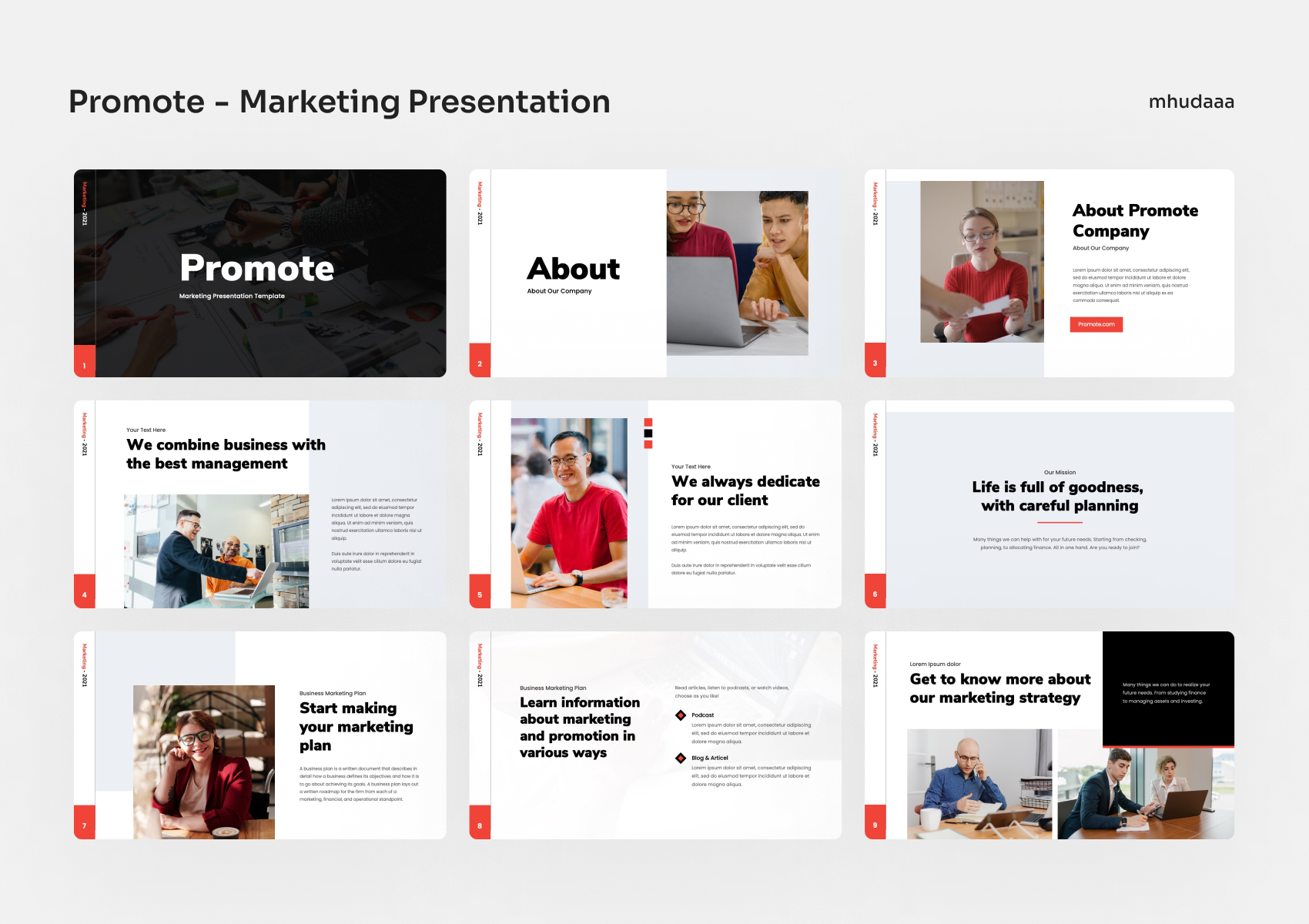 Promote - Marketing PowerPoint Presentation, Presentation Templates