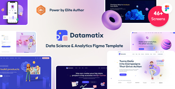 Datamatix - Data Science & Analytics Figma template by jwsthemes | ThemeForest