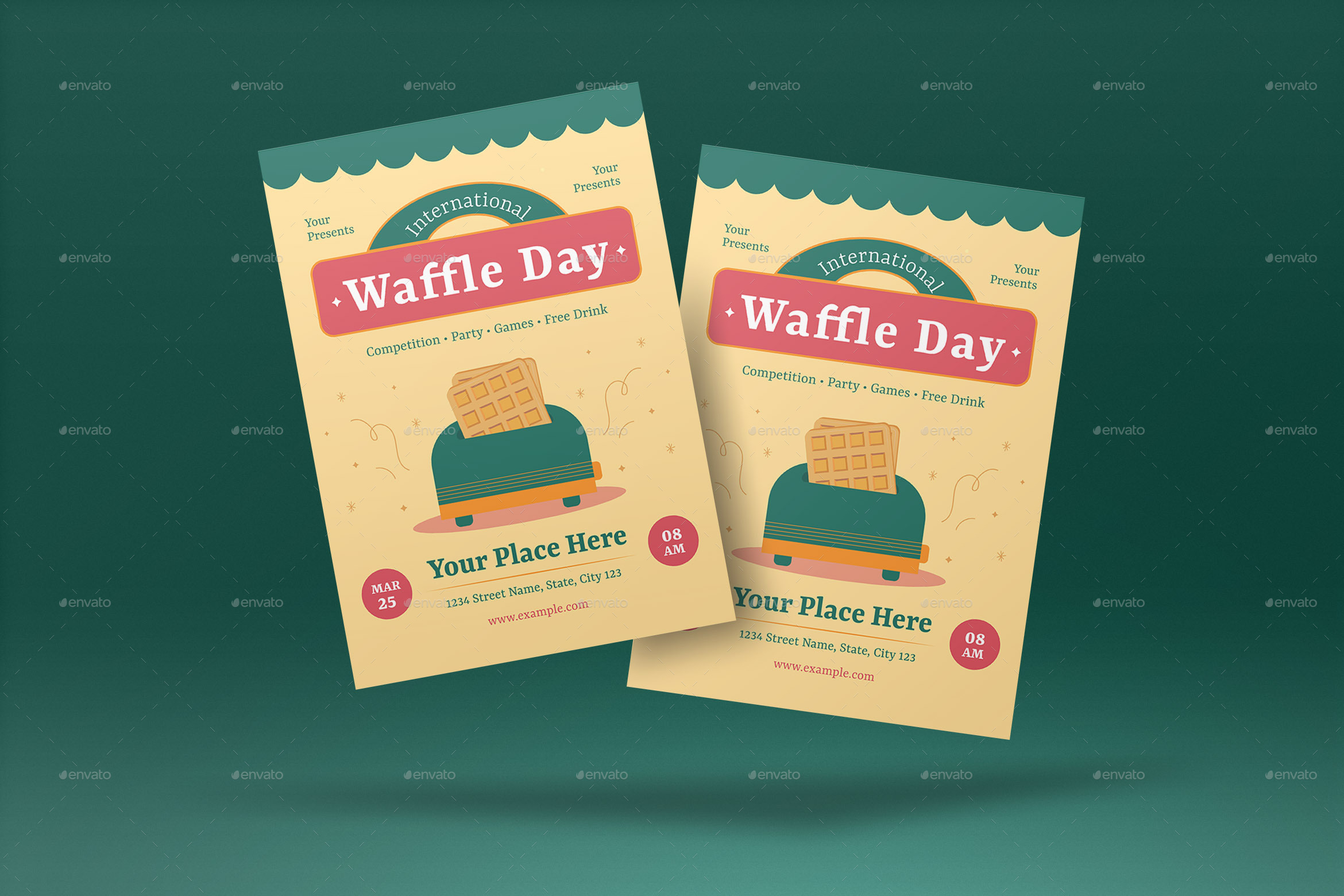 International Waffle Day Flyer, Print Templates | GraphicRiver