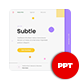Subtle - PowerPoint Pitch Deck Presentation, Presentation Templates