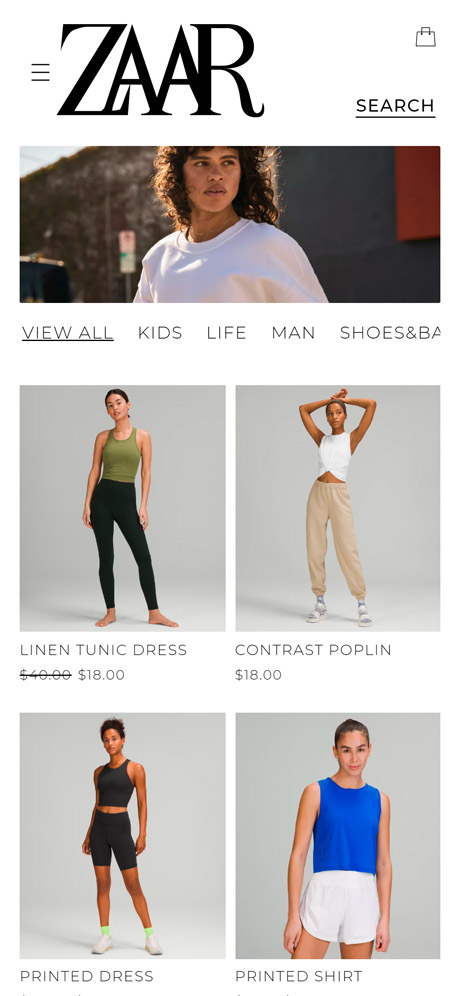 ZAAR - Professional Fashion Theme - Woocommerce integration by ionic4themes