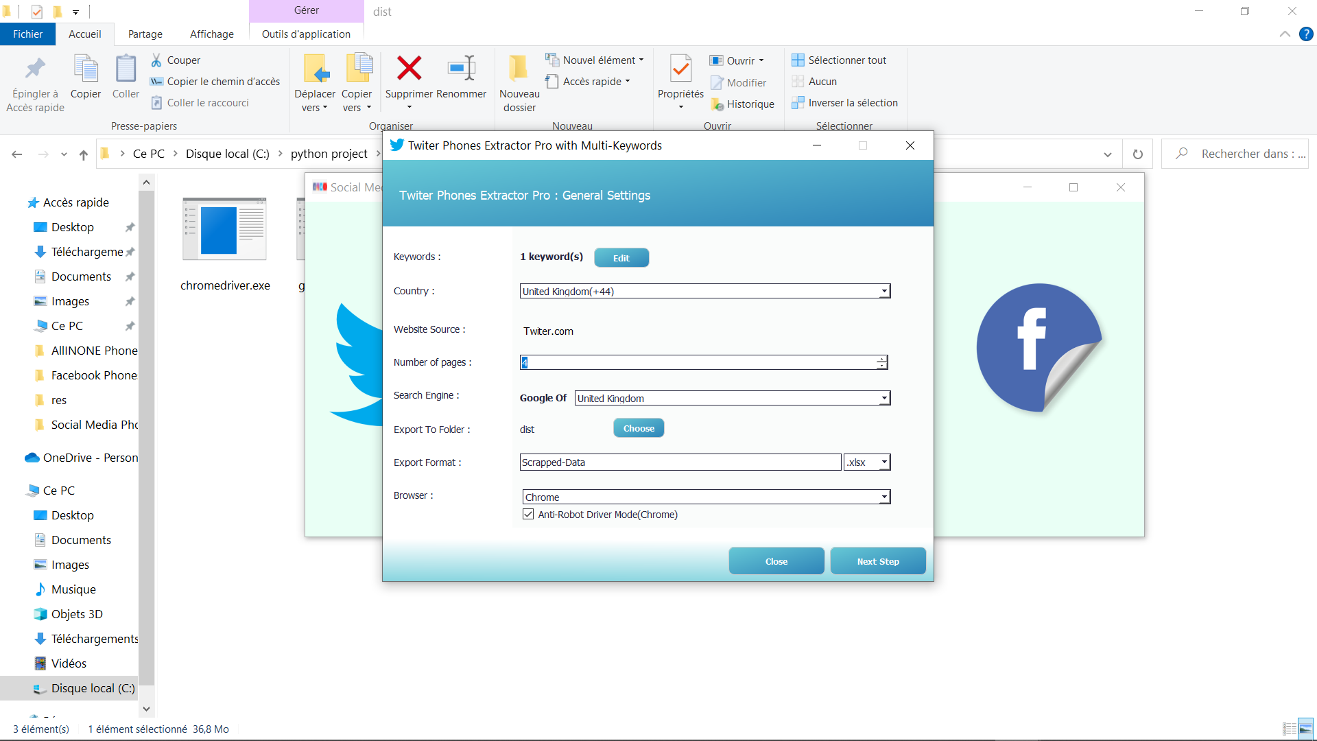 Social Media Phones Extractor Pro by ZakariaAl10 | CodeCanyon