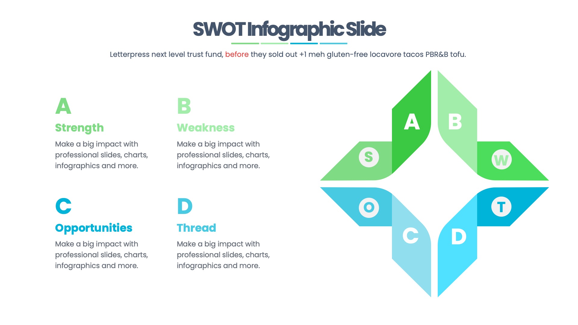 SWOT - PowerPoint Infographics Slides, Presentation Templates ...