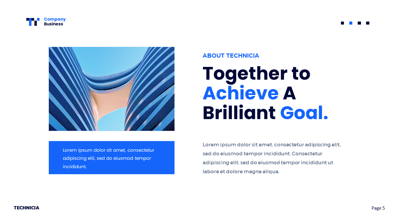 Technicia Professional Tech Company Profile Presentation Template ...