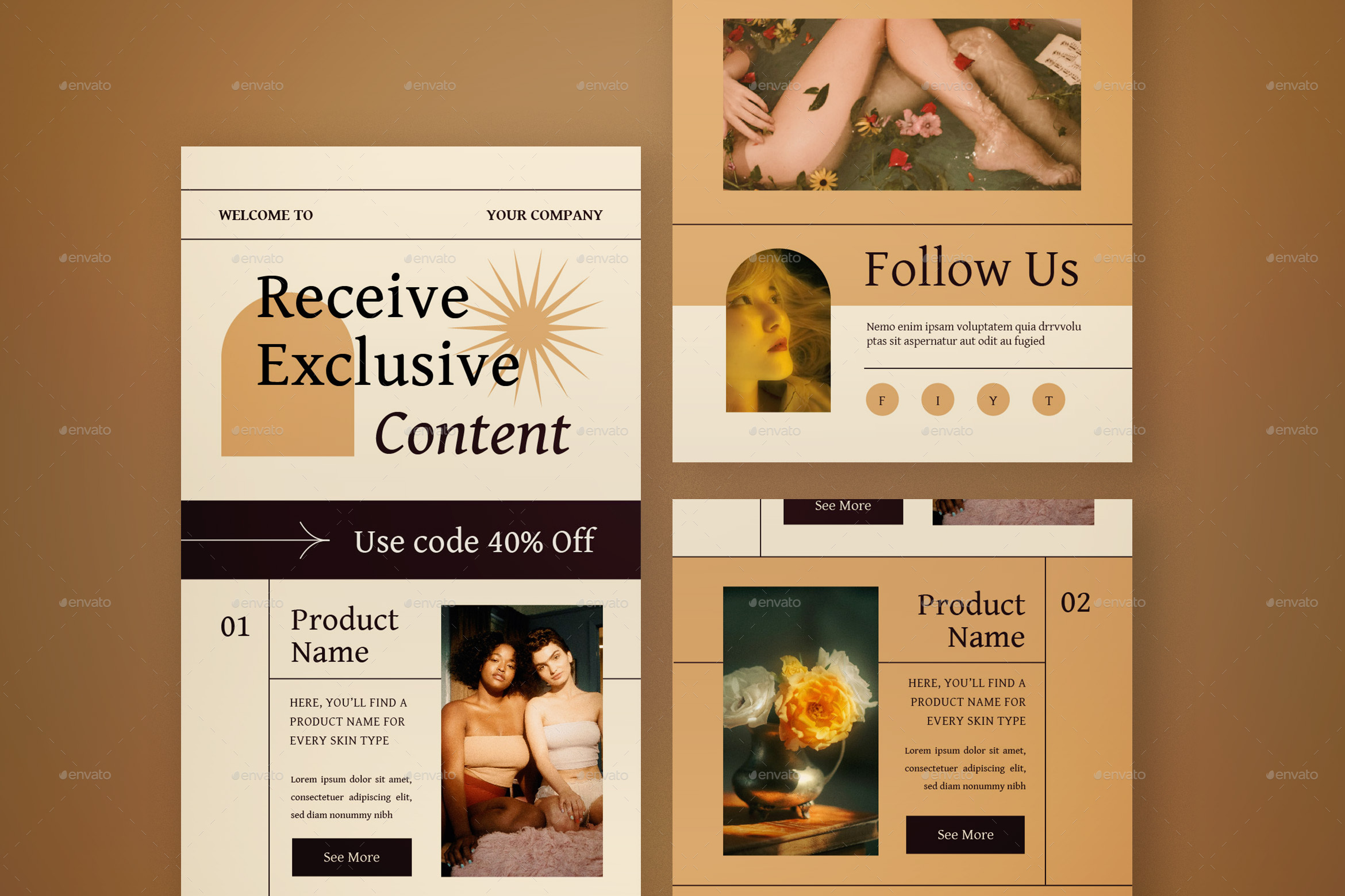 Simple Email Newsletter, Web Elements | GraphicRiver