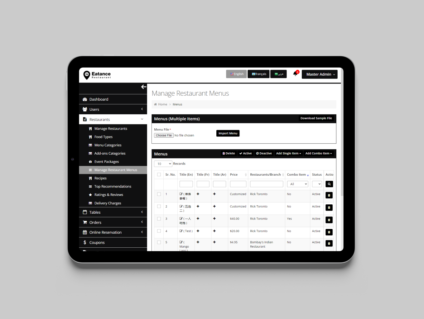 Premium Online Food Delivery & Multi Restaurant APP Featured Rich ...