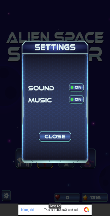 Alien Space Shooter Game Android Studio Project with AdMob Ads + Ready ...