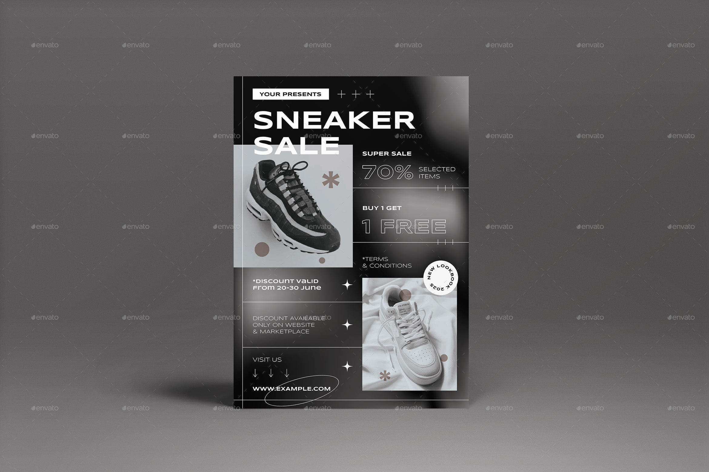 Sneaker Sale Flyer, Print Templates | GraphicRiver