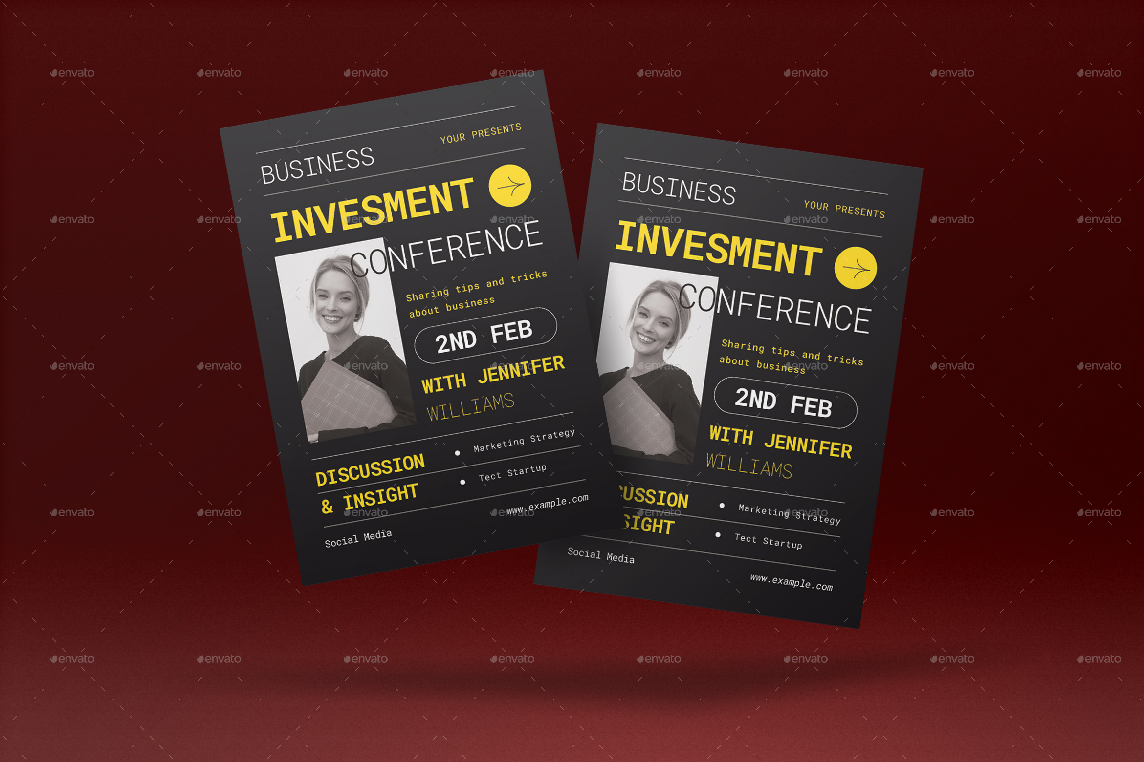 Business Investment Conference Flyer, Print Templates | GraphicRiver