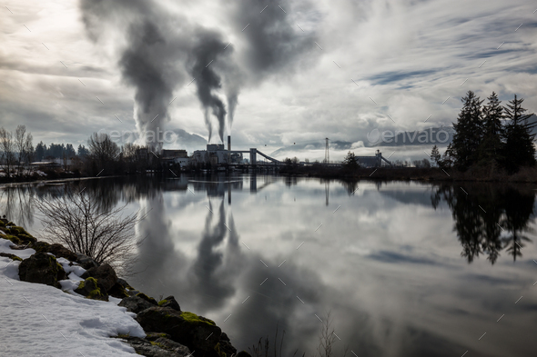 Catalyst Paper Industrial Plant Stock Photo by edb3_16 | PhotoDune