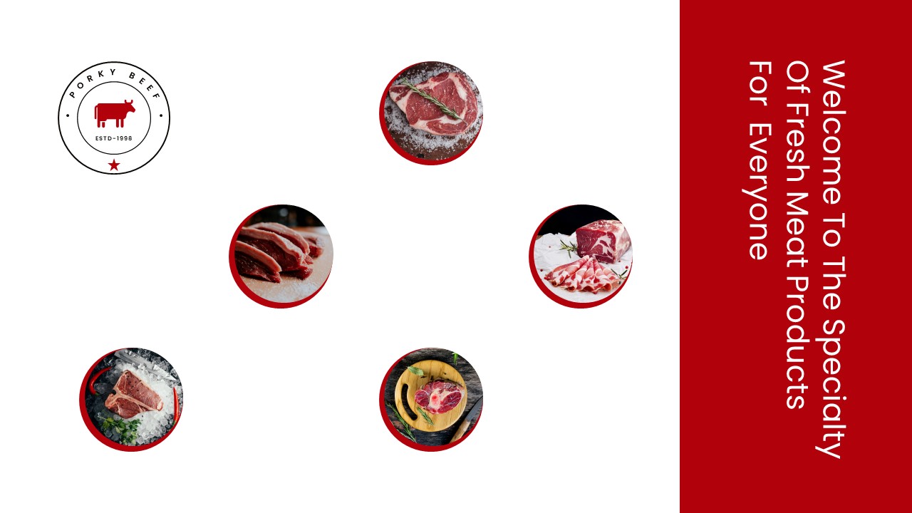 Porky Beef – Butchery & Meat Farm PowerPoint Template, Presentation ...