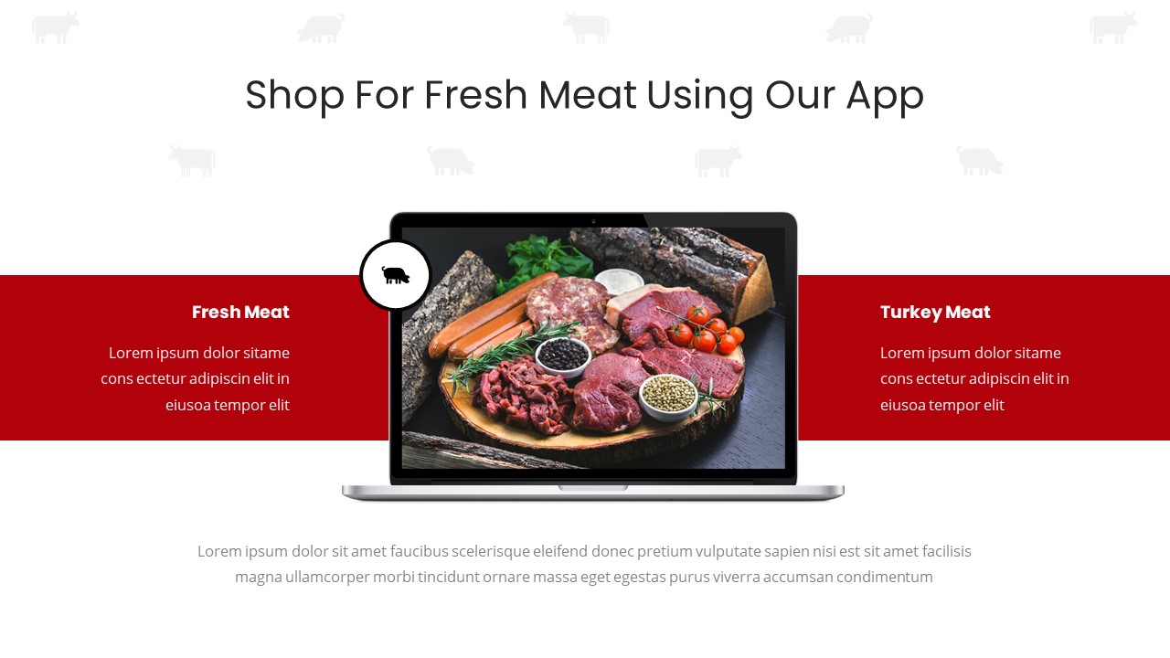Porky Beef – Butchery & Meat Farm PowerPoint Template, Presentation ...
