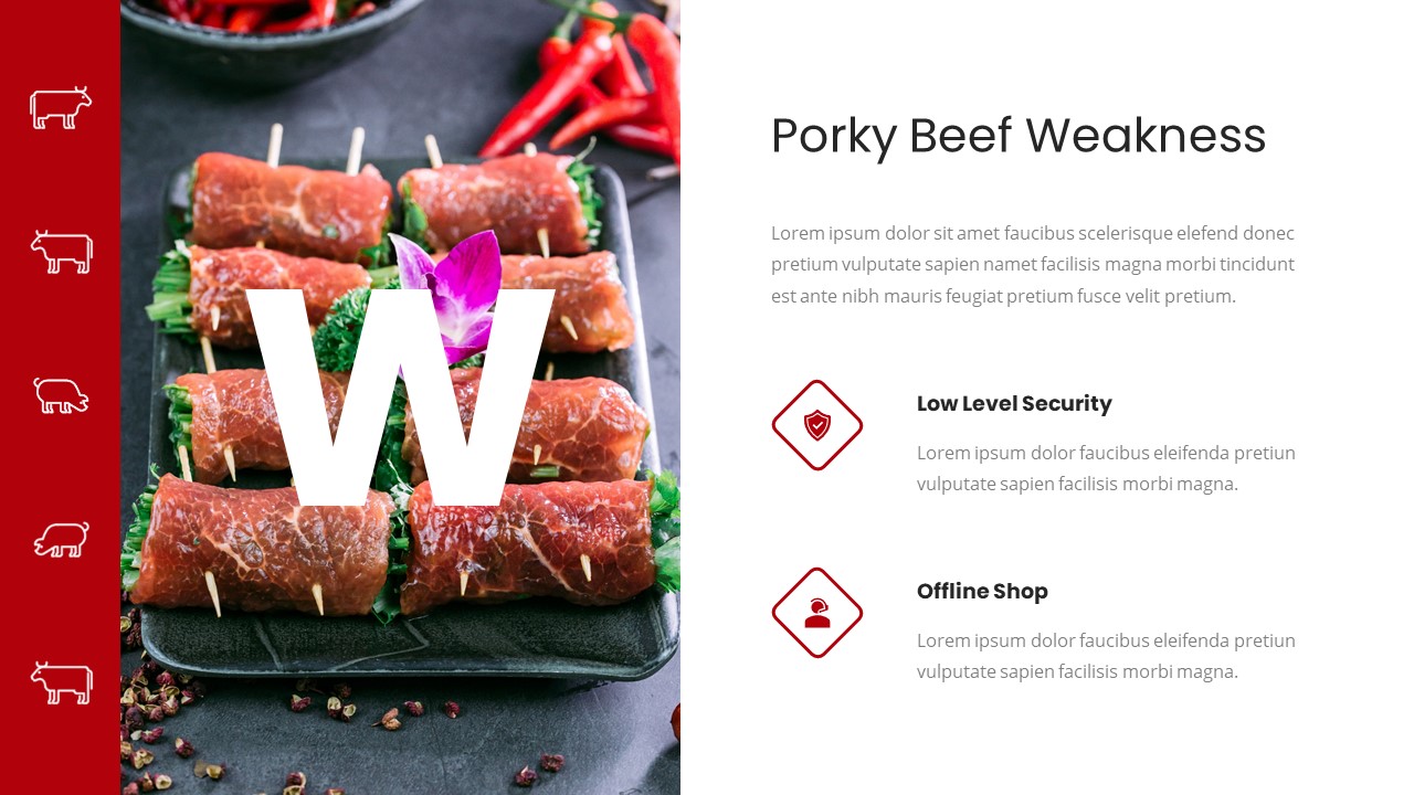 Porky Beef – Butchery & Meat Farm PowerPoint Template, Presentation ...
