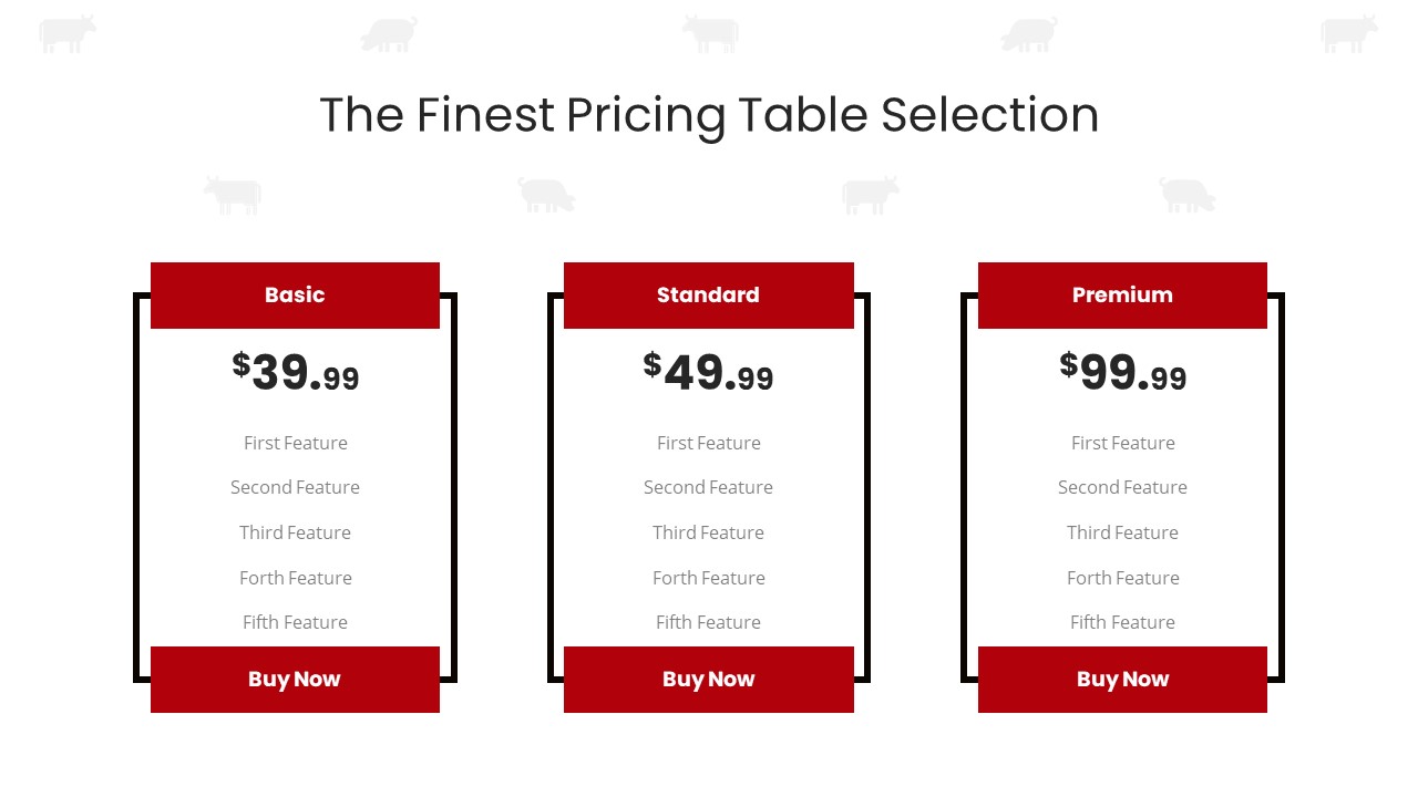 Porky Beef – Butchery & Meat Farm PowerPoint Template, Presentation ...