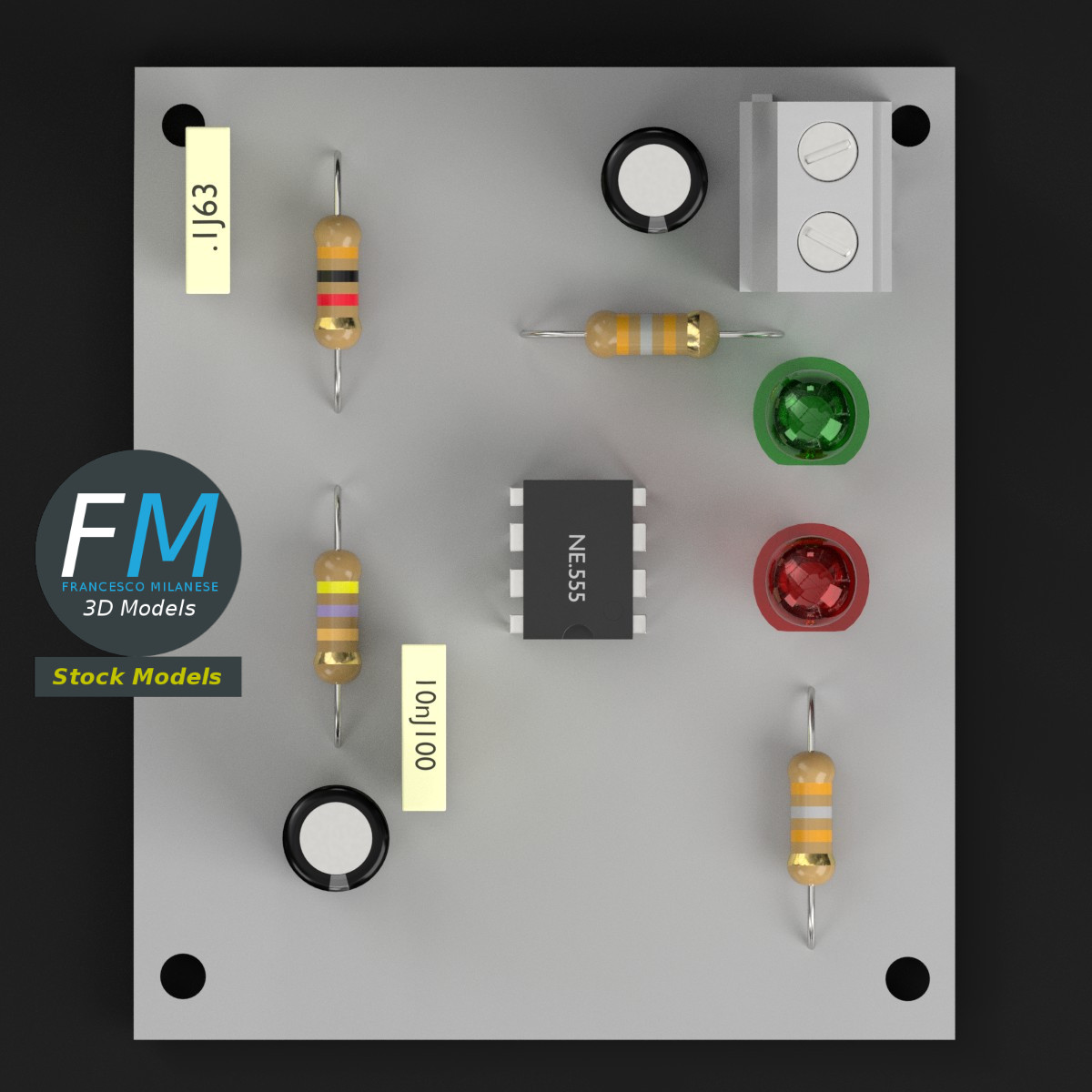 Electronic circuit 1 by FrancescoMilanese85 | 3DOcean