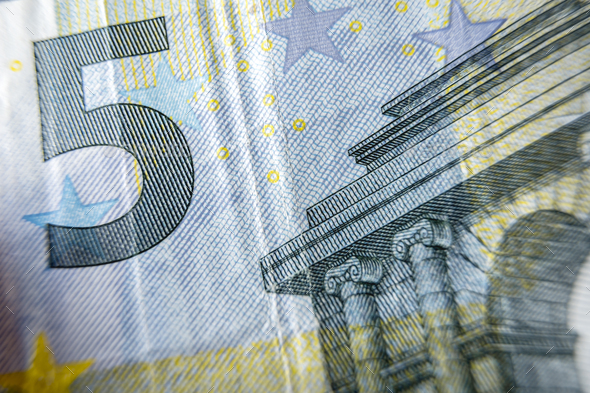 European banknote detail, banknote texture, macro photography Stock ...