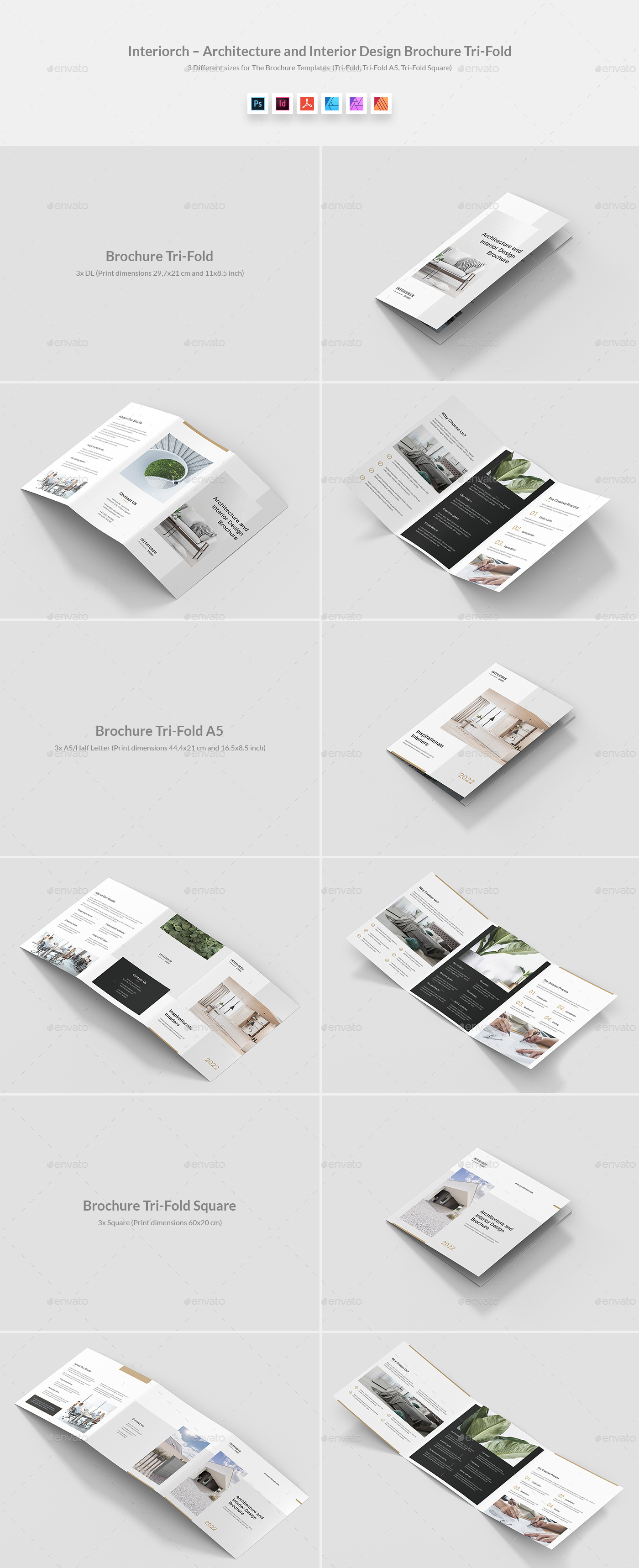 Interiorch Studio – Bundle Graphic Templates, Print Templates ...