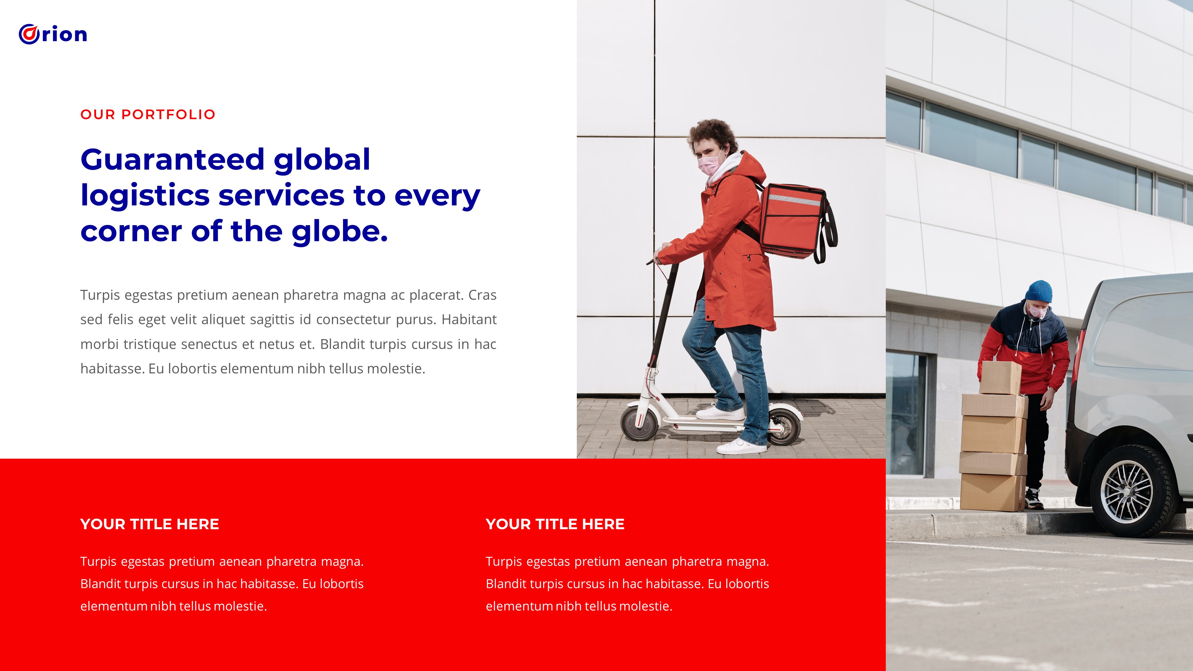 Orion Express - Logistic & Shipping Service Powerpoint Template ...