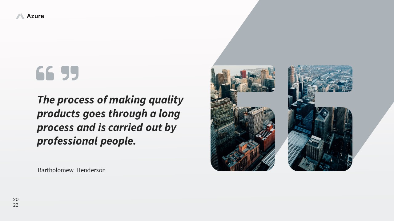 Azure - Multipurpose Pitch Deck Powerpoint Template, Presentation Templates