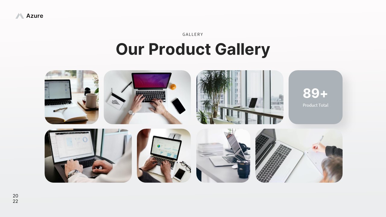 Azure - Multipurpose Pitch Deck Powerpoint Template, Presentation Templates