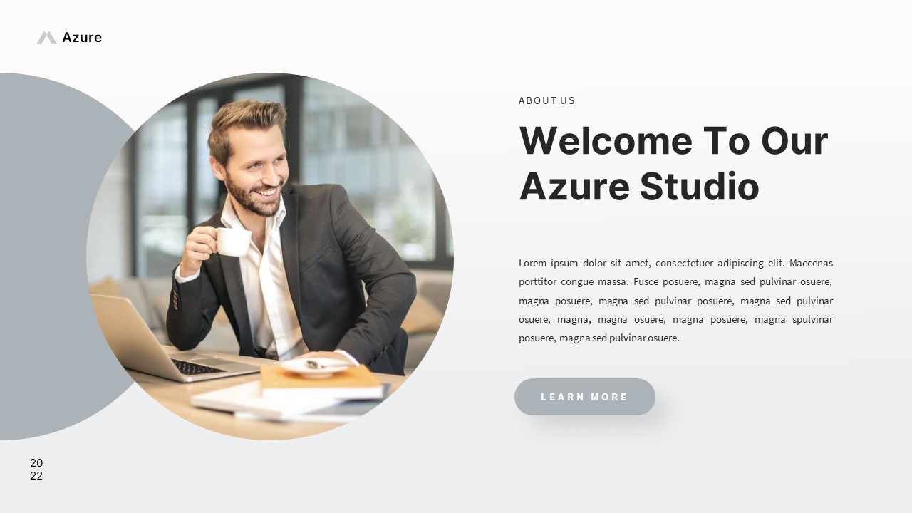 Azure - Multipurpose Pitch Deck Powerpoint Template, Presentation Templates