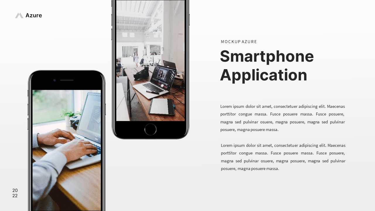 Azure - Multipurpose Pitch Deck Powerpoint Template, Presentation Templates