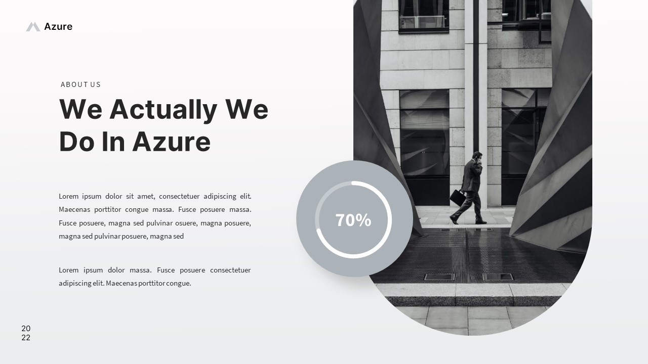 Azure - Multipurpose Pitch Deck Powerpoint Template, Presentation Templates