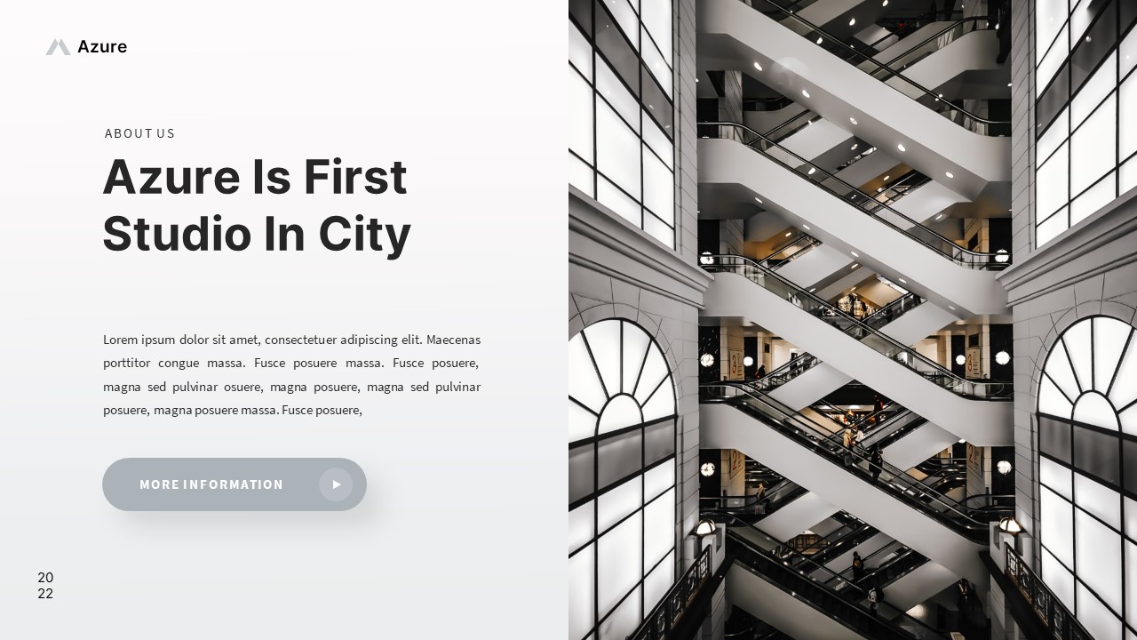 Azure - Multipurpose Pitch Deck Powerpoint Template, Presentation Templates