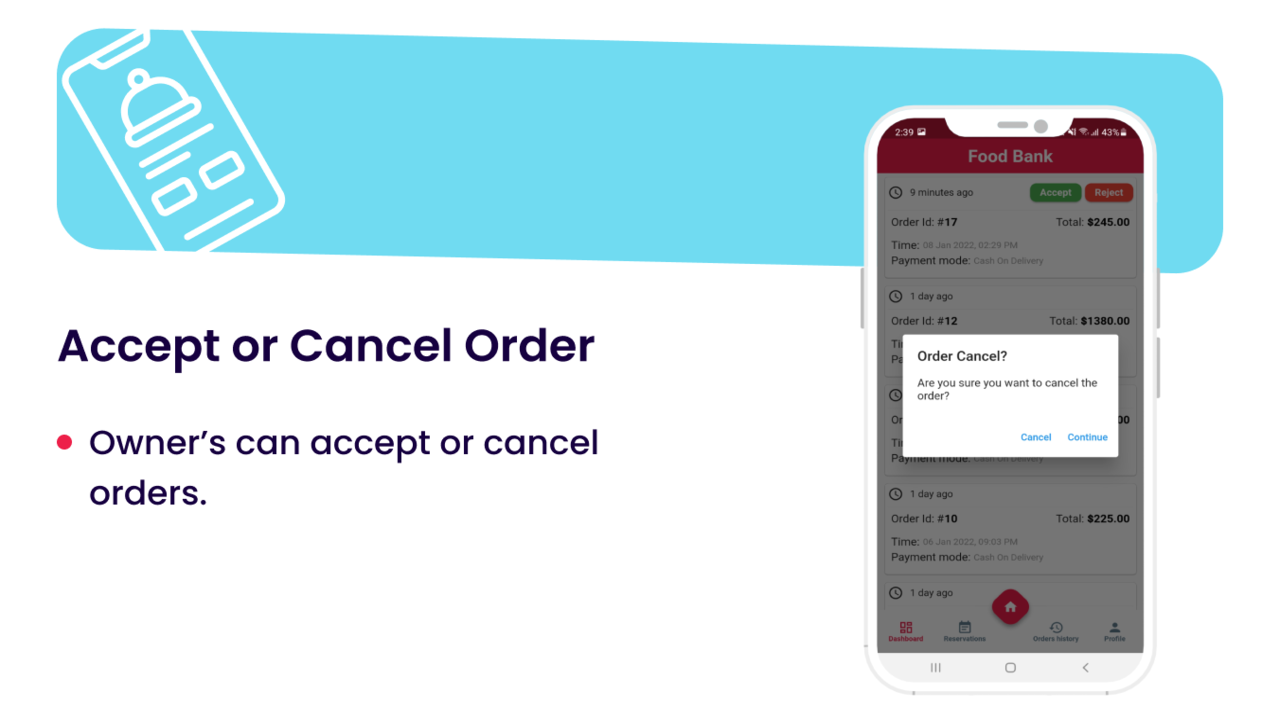 FoodBank Multi Restaurant - Food Delivery App | Restaurant App with ...
