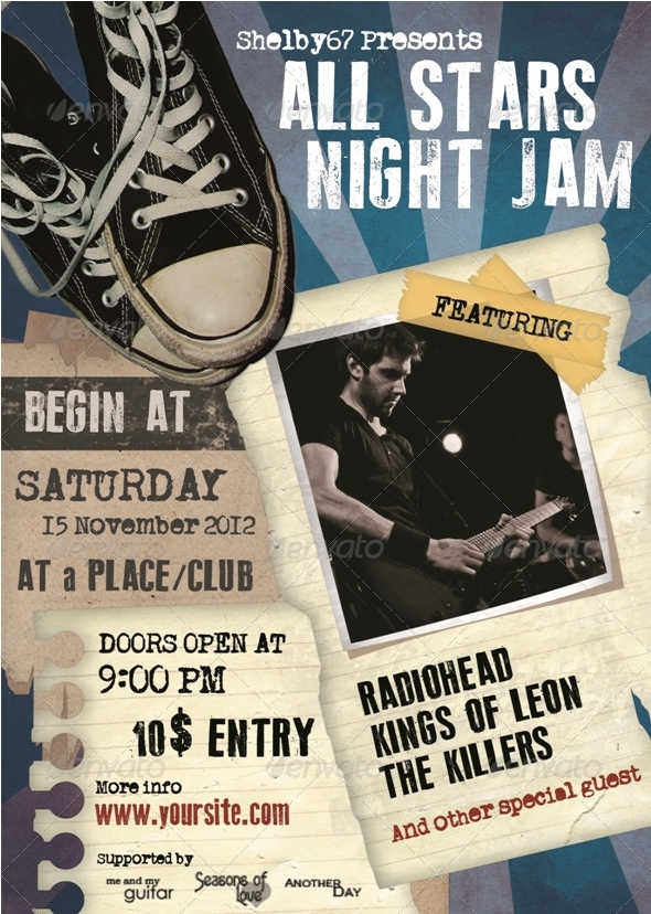 All Stars Flyer Template, Print Templates | GraphicRiver