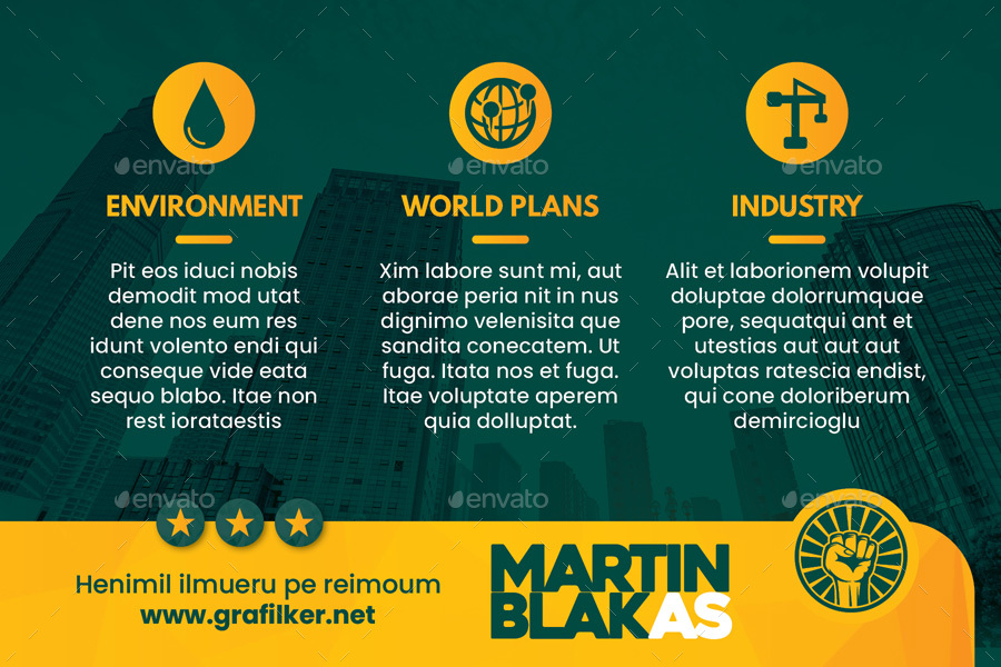 Political Postcard Templates, Print Templates | GraphicRiver