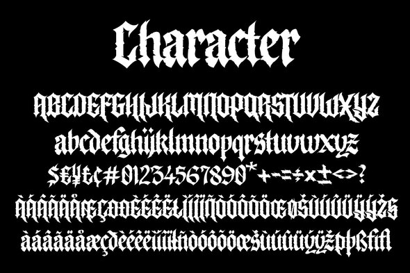 Backbone - Black Metal Typeface, Fonts | GraphicRiver