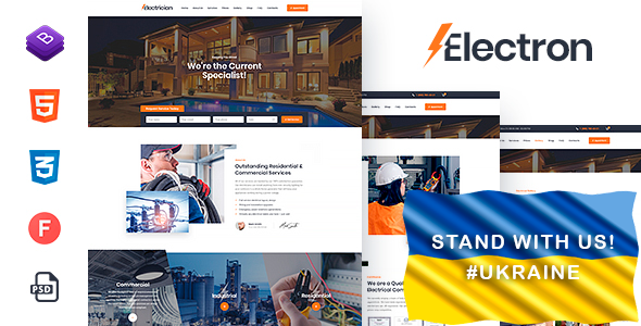 Electron - Electrical Services HTML Template by websmirno | ThemeForest