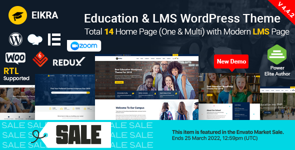 Eikra - Education WordPress Theme by RadiusTheme | ThemeForest