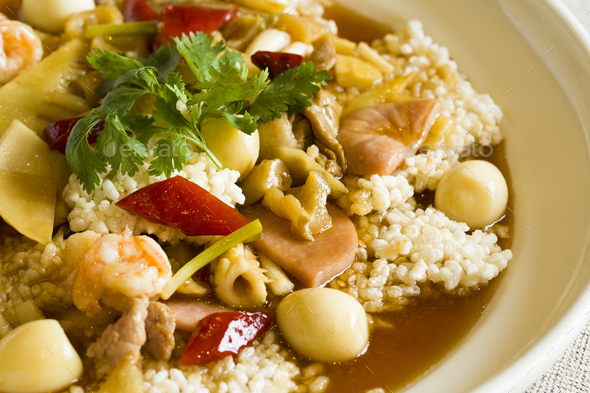 Chinese cuisine spicy crispy rice Stock Photo by bluejeanimages | PhotoDune