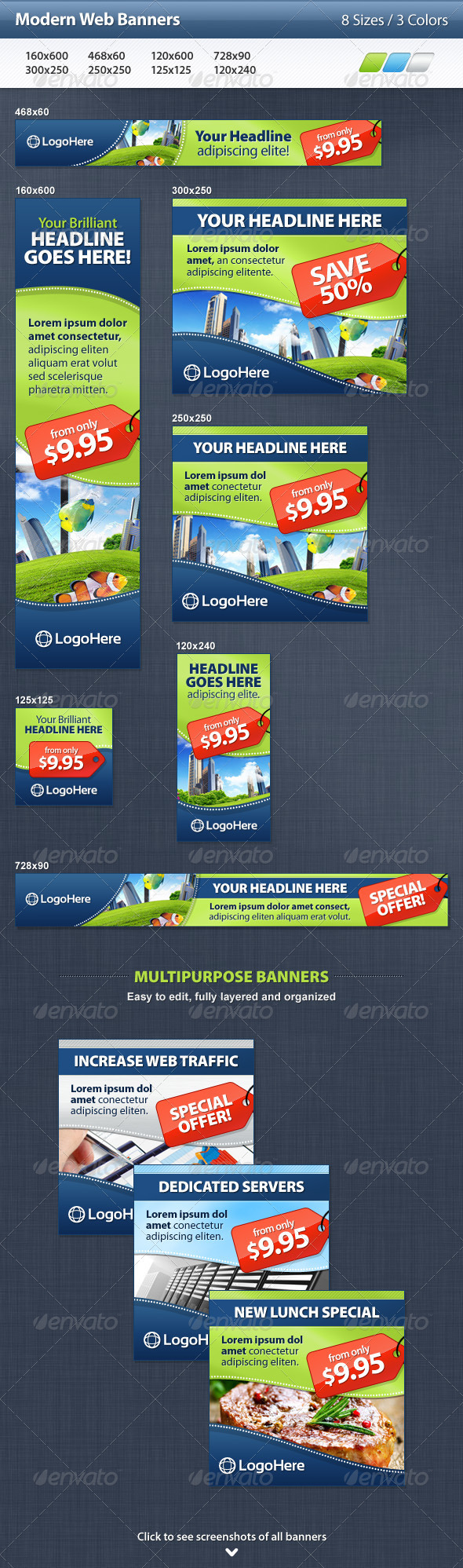 Modern Web Banners by InfiniWeb | GraphicRiver