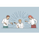 Employees Fight with Selfish Male Colleague, Vectors | GraphicRiver
